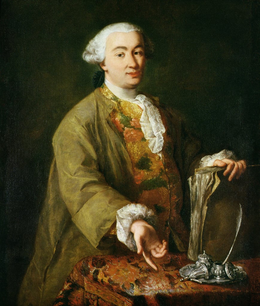 Porträt von Carlo Goldoni von Alessandro Longhi: Kunstdruck