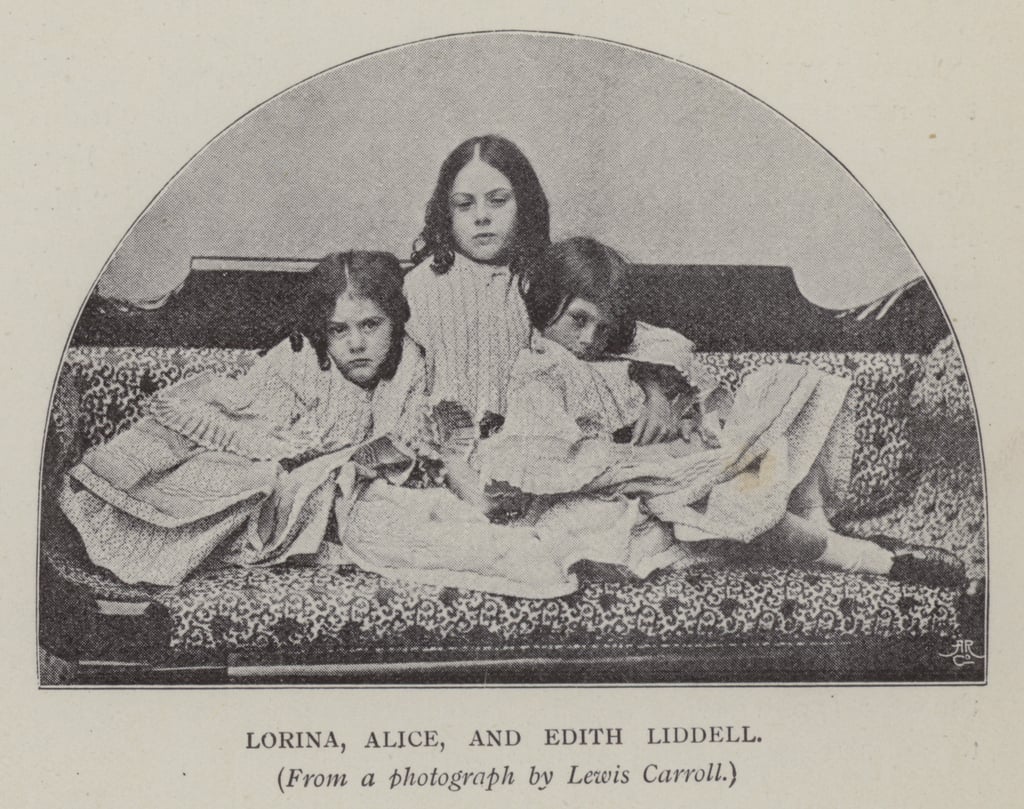Lorina, Alice und Edith Liddell (s/w-Foto)