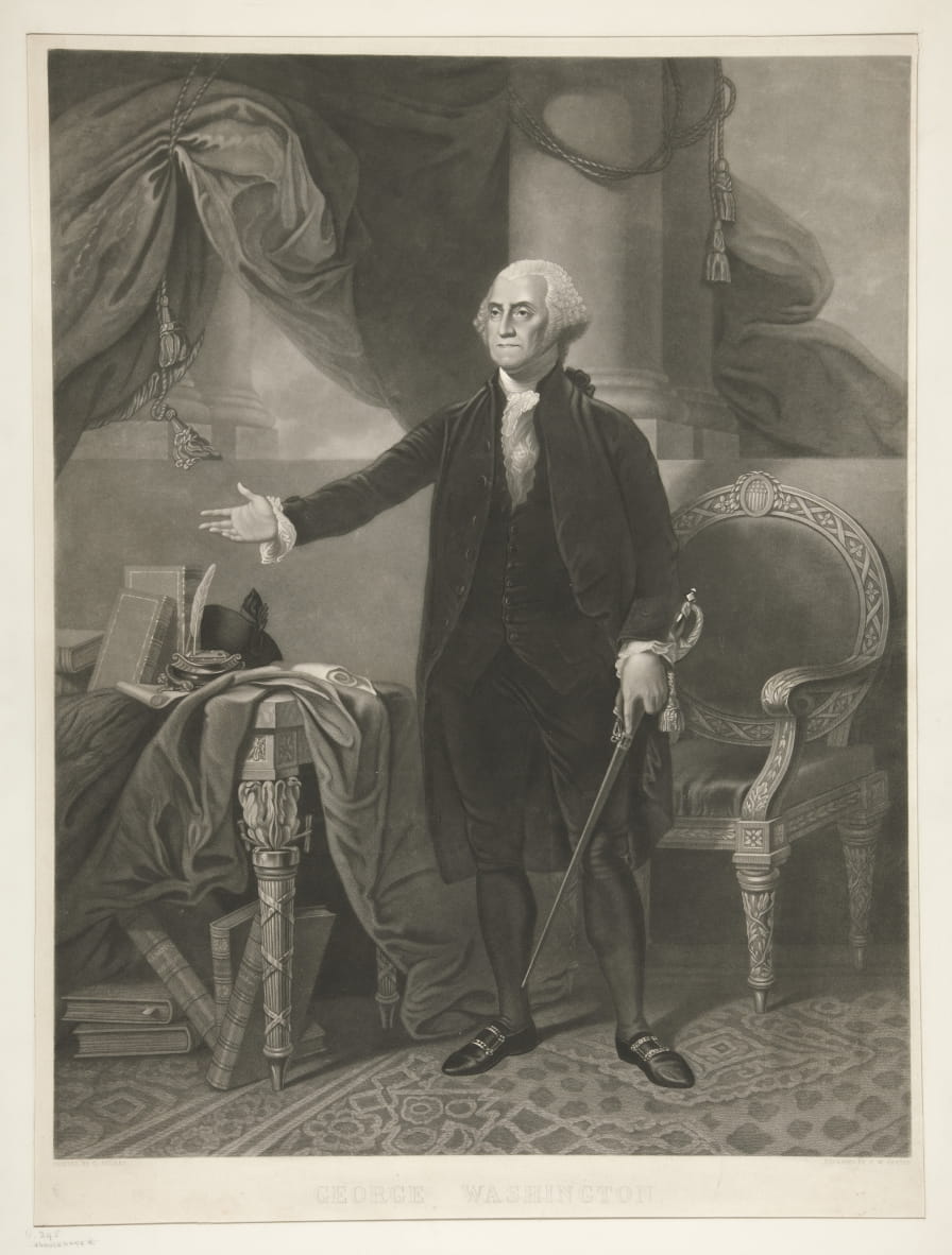 George Washington von Charles William Carter: Kunstdruck