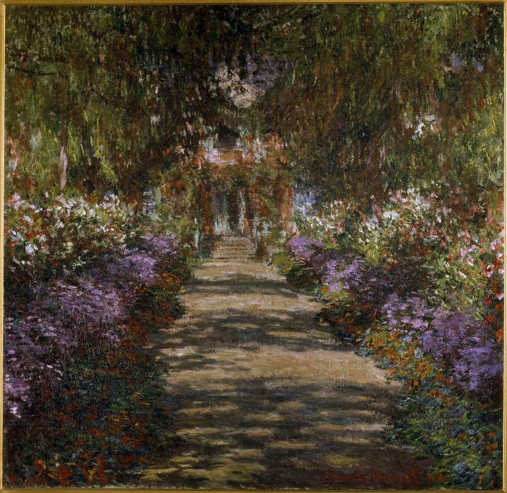 Allee im Garten von Giverny von Claude Monet: Kunstdruck