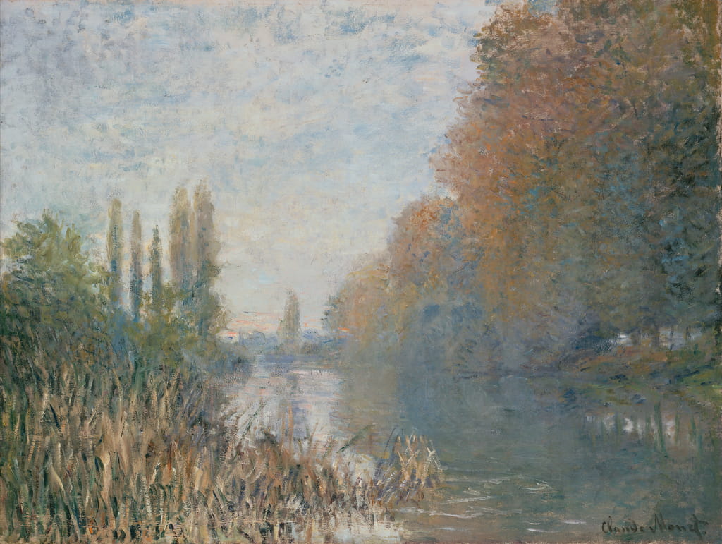 Die Ufer der Seine im Herbst von Claude Monet: Kunstdruck
