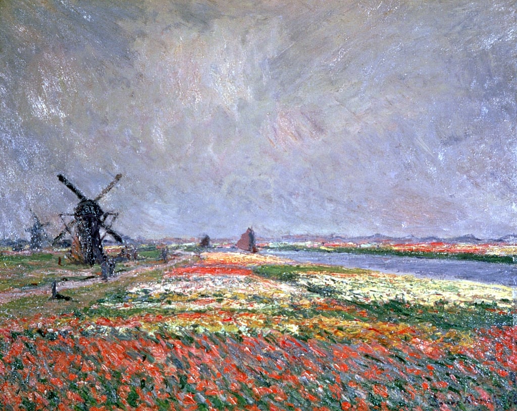 Tulpenfelder bei Leiden, 1886 von Claude Monet: Kunstdruck