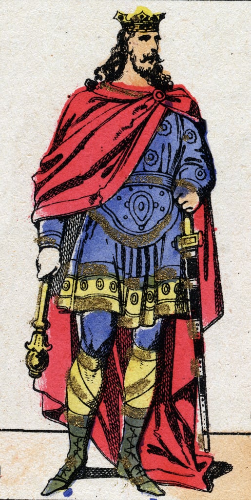 Karolingische Dynastie: Porträt von Ludwig I., genannt der Fromme oder ...