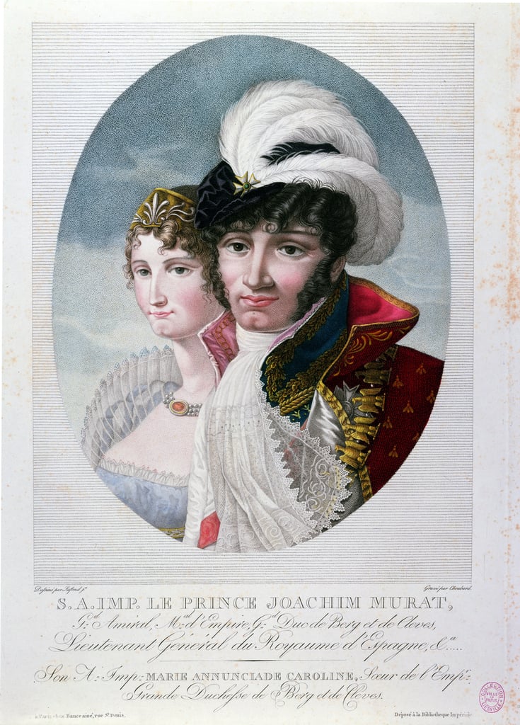 General Joachim Murat (ca. 1767-1815) und seine Frau Caroline Bonaparte ...
