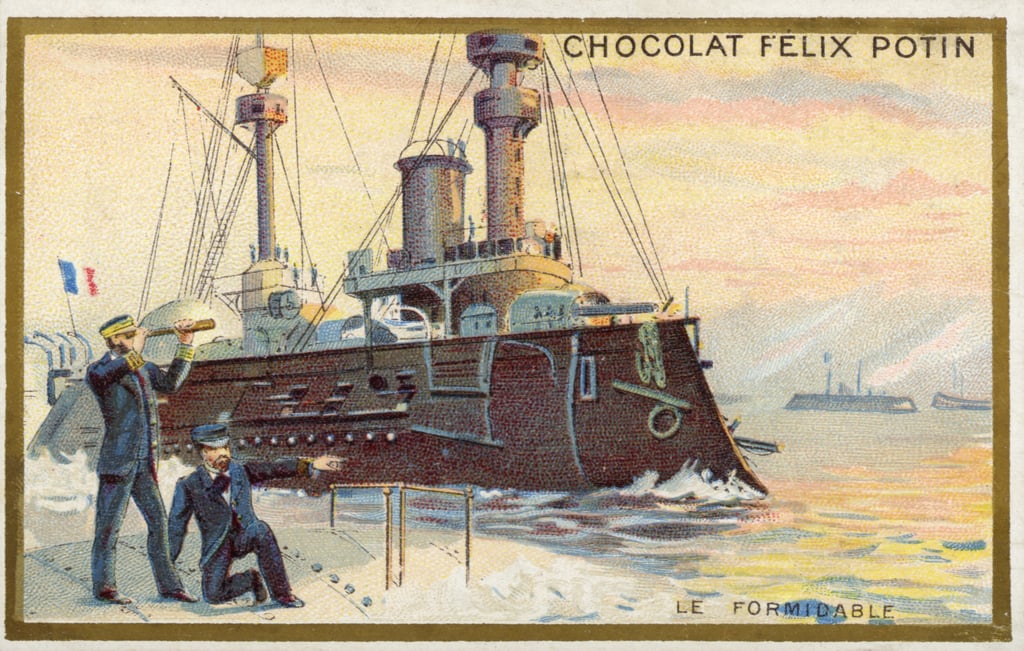 Das Schlachtschiff Le Formidable von French School