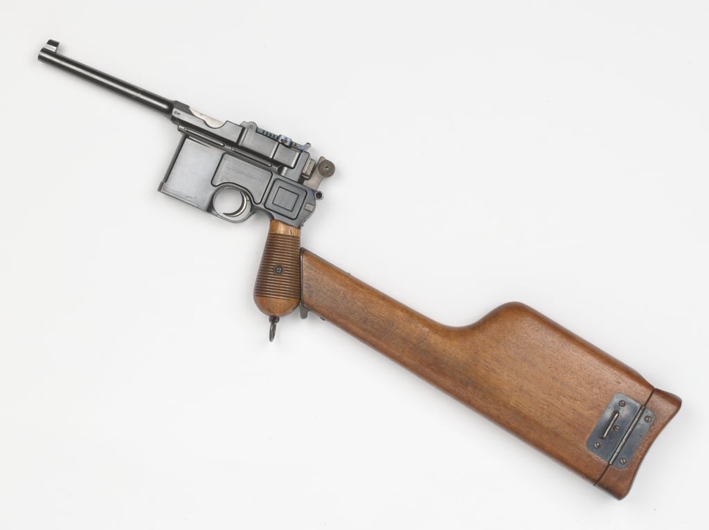 Mauser C96 7,63 mm Pistole von German School: Kunstdruck