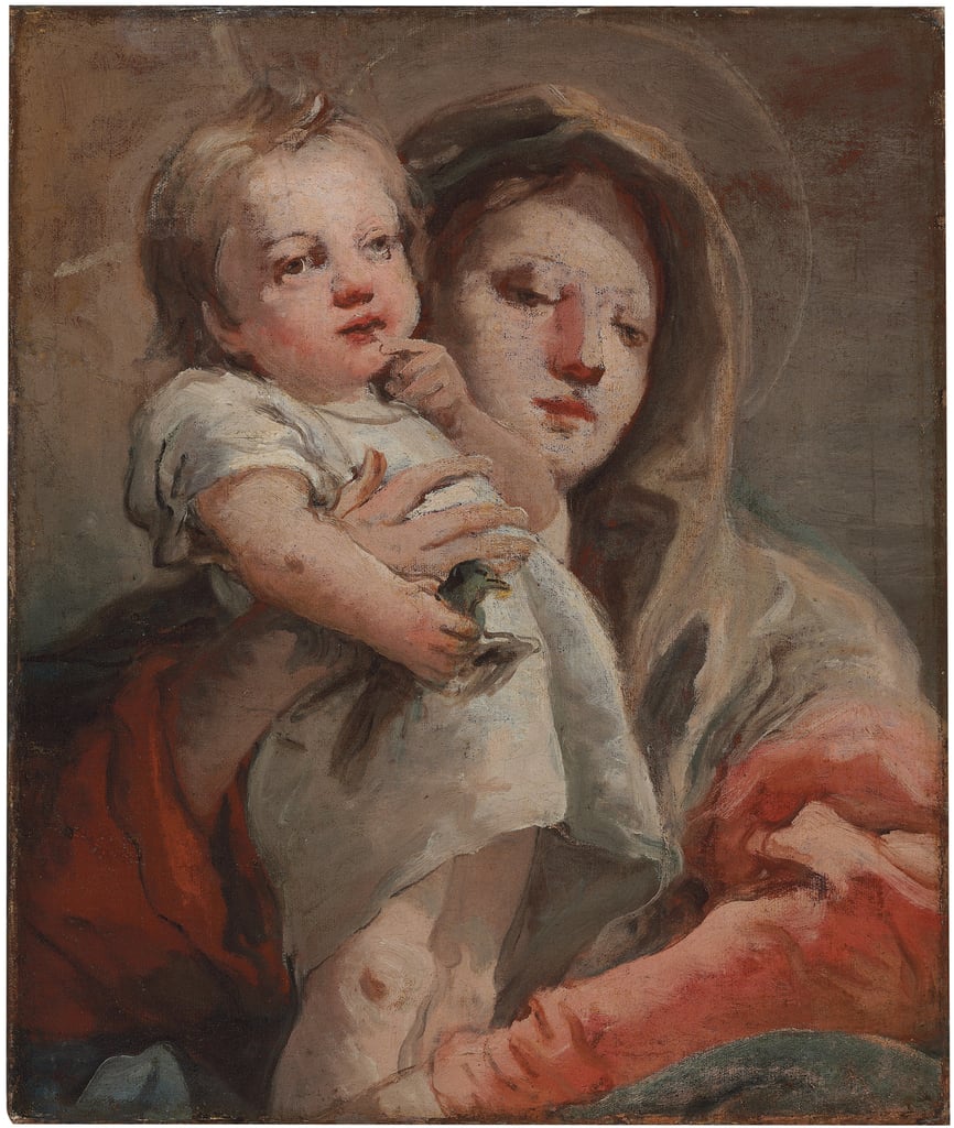 Die Madonna und das Kind mit einem Stieglitz