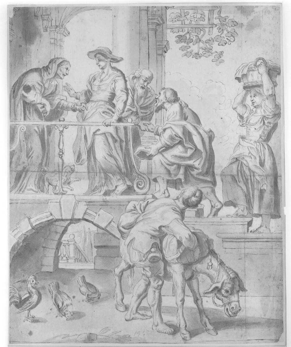 Die Heimsuchung von Giovanni Agostino Ratti: Kunstdruck