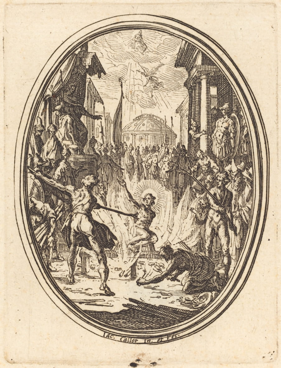 Das Martyrium des Heiligen Laurentius von Jacques Callot