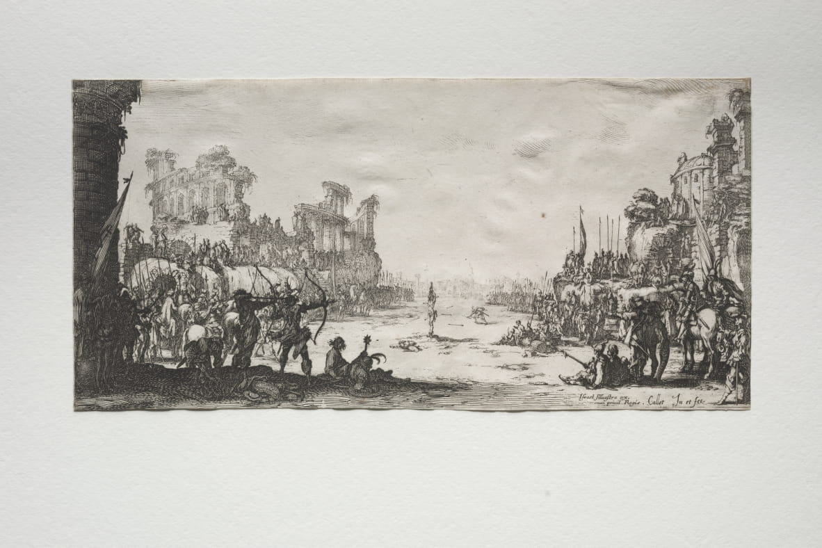 Das Martyrium des Heiligen Sebastian von Jacques Callot