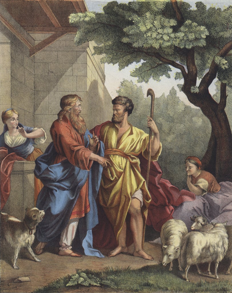 Bund von Jakob und Laban von Jean Bernard after Restout