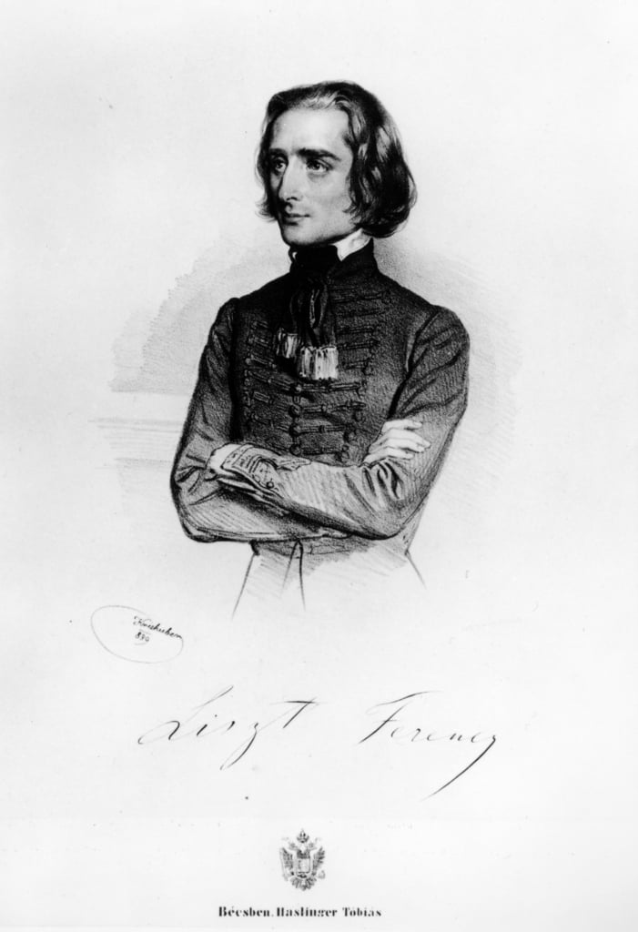 Porträt von Franz Liszt (1811-86) 1839