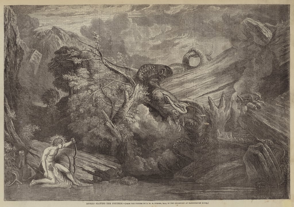 Apollo tötet den Python von Joseph Mallord William Turner