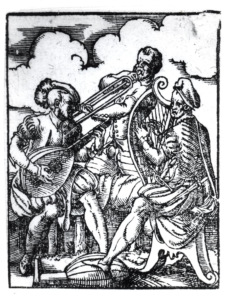 Musiker von Jost Amman: Hochwertigste Kunstreproduktion