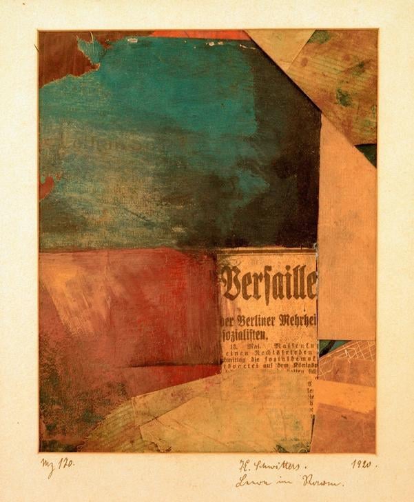 Mz 180. Leere im Raum von Kurt Schwitters: Kunstdruck