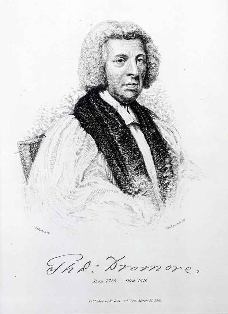 Thomas Percy, Bischof von Dromore, gestochen von John Hawksworth, 1848
