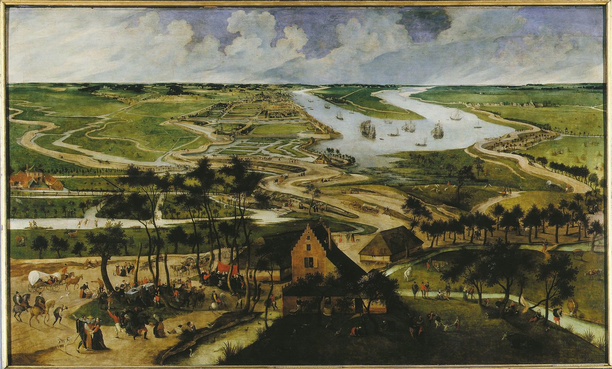 Ansicht der Antwerpener Polder, 1604 von Abel Grimmer