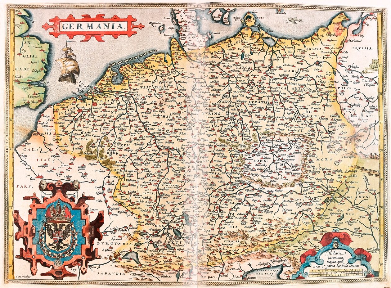 Germania Geographiekarte des Territoriums von Germania (Heiliges ...