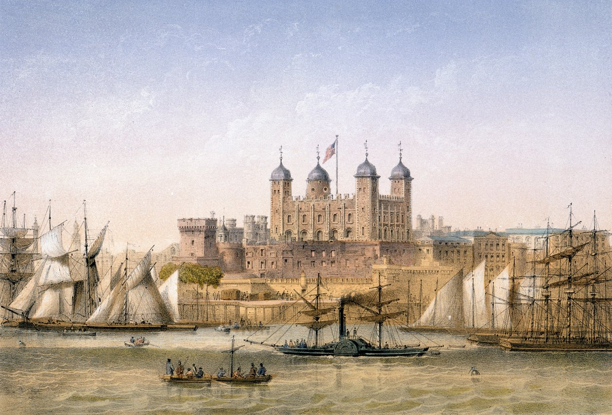 Tower of London, ca. 1862 von Achille Louis Martinet