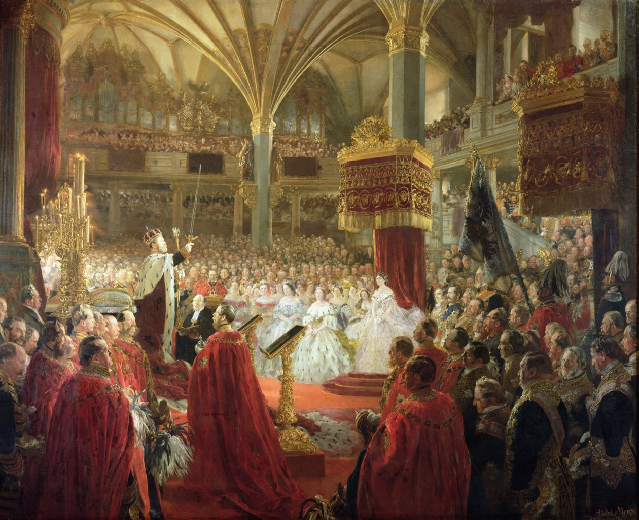 Die Krönung von König Wilhelm I. in Königsberg, ca. 1861-65