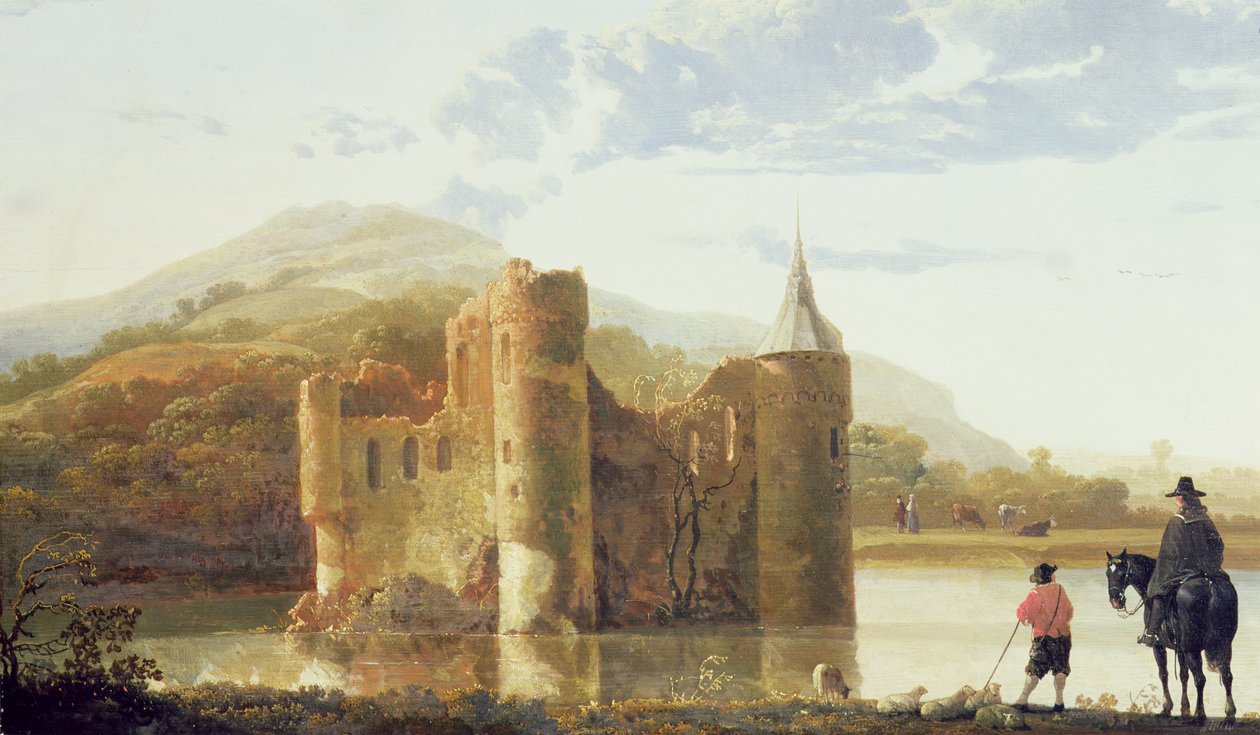 Schloss Ubbergen, c.1655 von Aelbert Cuyp: Kunstdruck kaufen