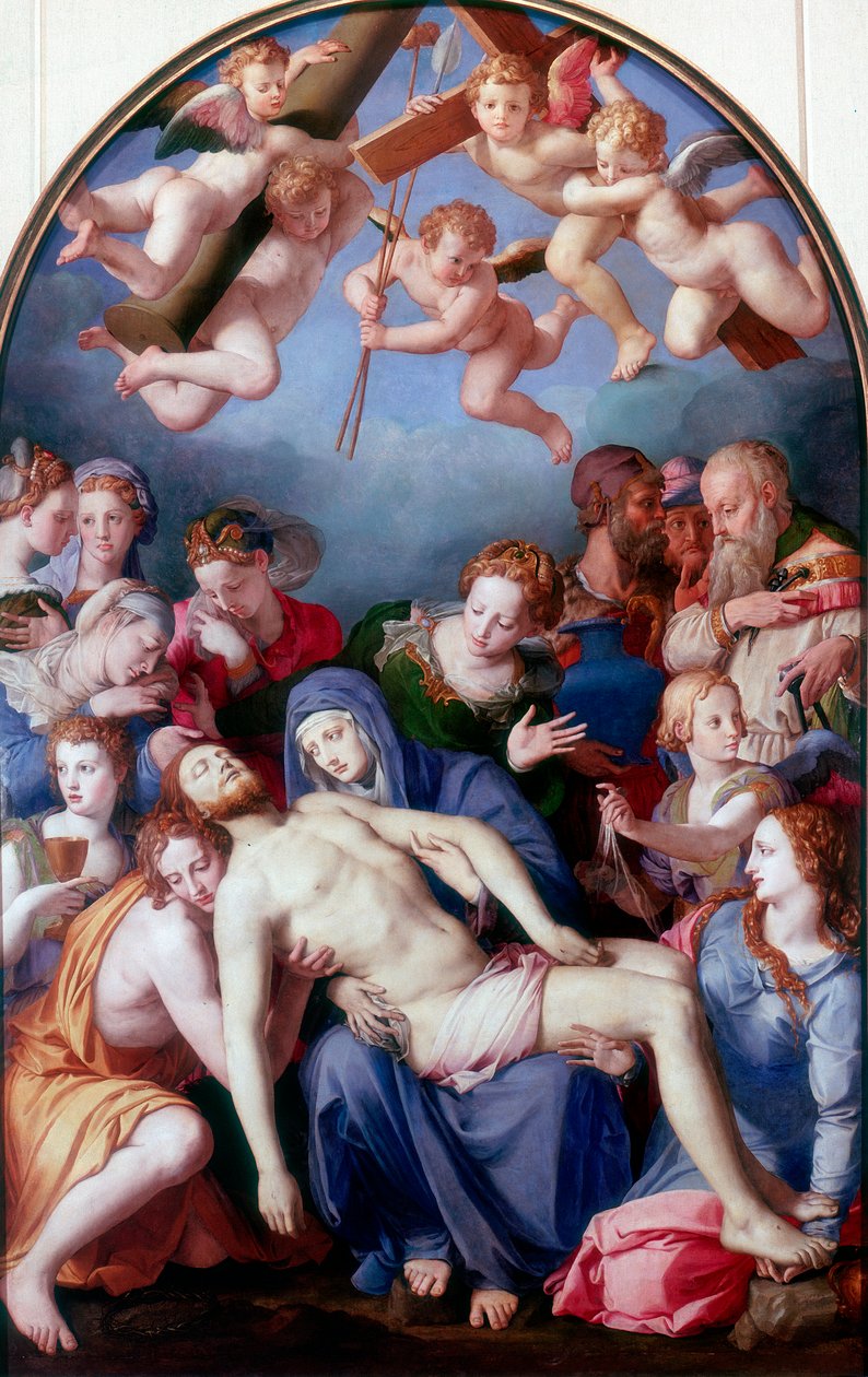 Die Kreuzabnahme, 1443-1445 von Agnolo Bronzino: Kunstdruck
