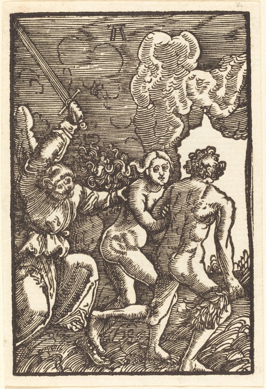 Vertreibung aus dem Paradies von Albrecht Altdorfer