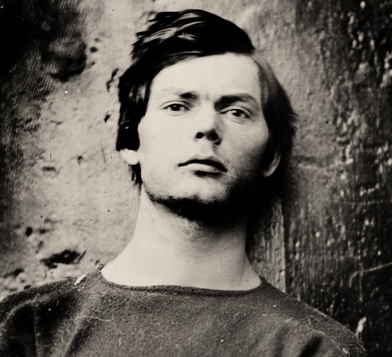 Lewis Powell in Handfesseln an Bord der USS Saugus, 1865