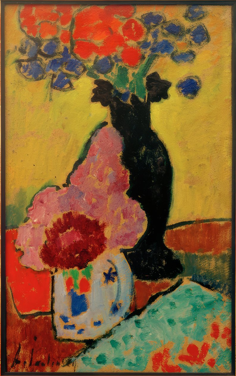 Stillleben mit schwarzer Vase von Alexej von Jawlensky