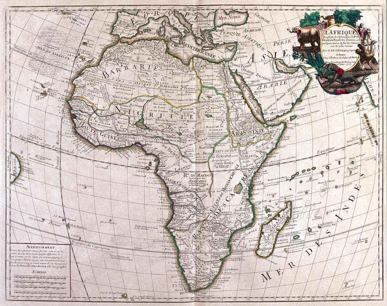 Afrika - von A von Alexis Hubert Jaillot: Kunstdruck