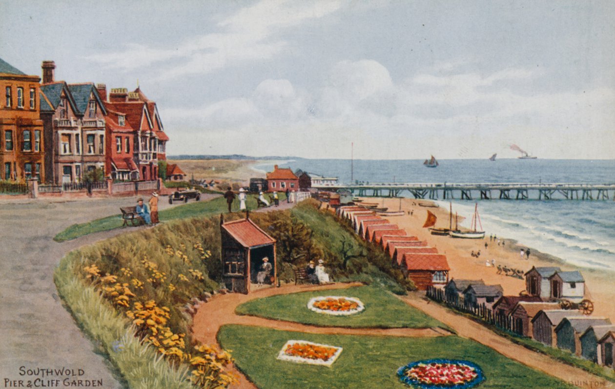 Southwold, Pier und Klippengarten von Alfred Robert Quinton