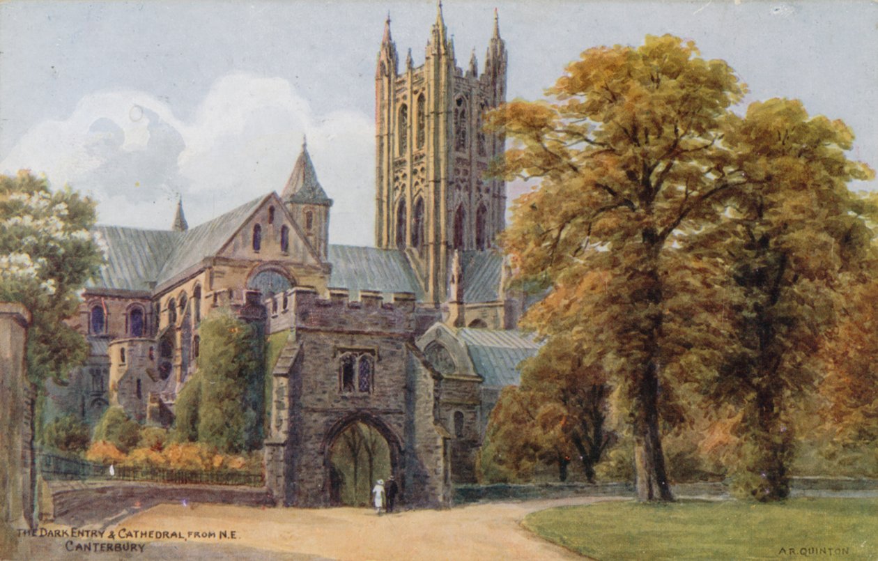 The Dark Entry und Kathedrale, von N E, Canterbury