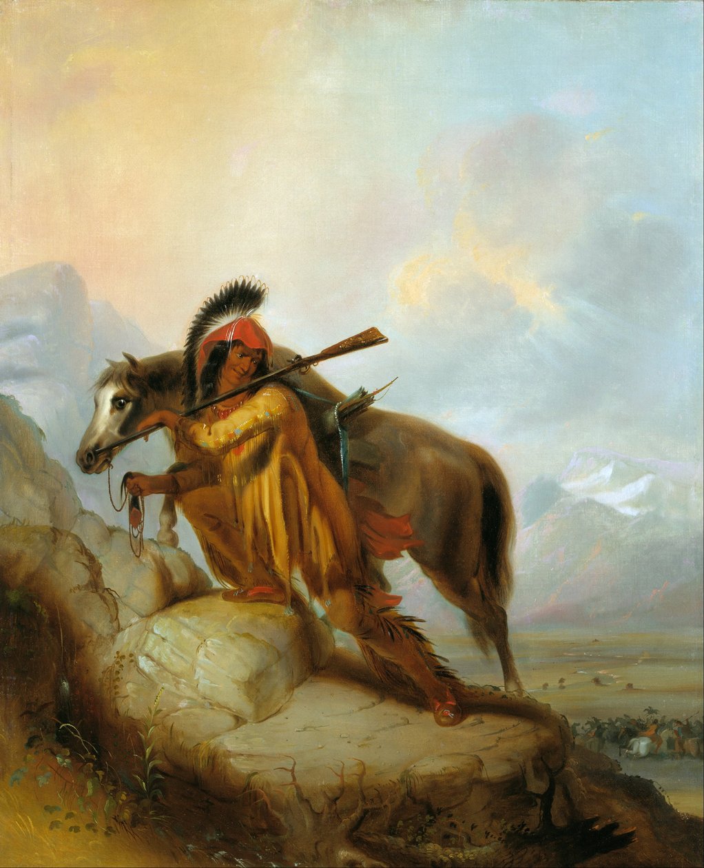 Der Skalplock von Alfred Jacob Miller: Kunstdruck kaufen