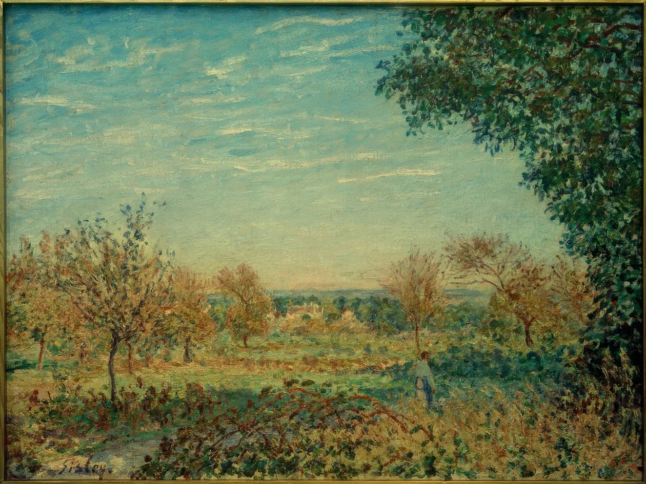 Septembermorgen von Alfred Sisley: hochwertiger Kunstdruck