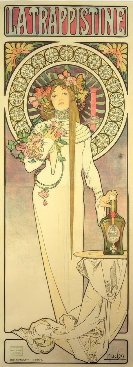 La Trappistine von Alphonse Mucha: hochwertiger Kunstdruck