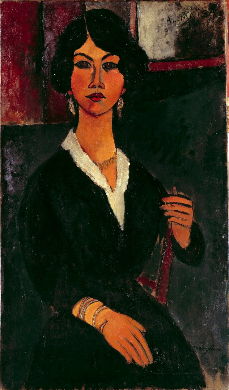 Almaisa die Algerierin von Amedeo Modigliani: Kunstdruck