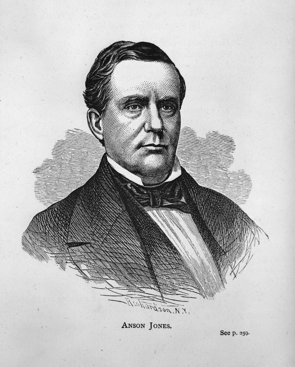 Anson Jones, aus dem Texas History Scrapbook