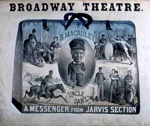 Werbung für 'A Messenger From Jarvis Section', mit B. Macauley als ...