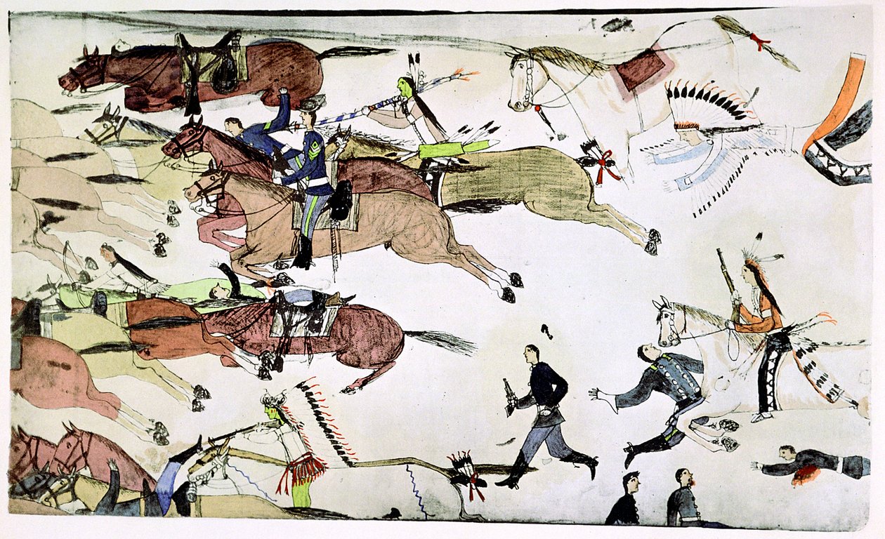 Schlacht am Little Big Horn, Montana, USA, 25.-26. Juni 1876, ca. 1900