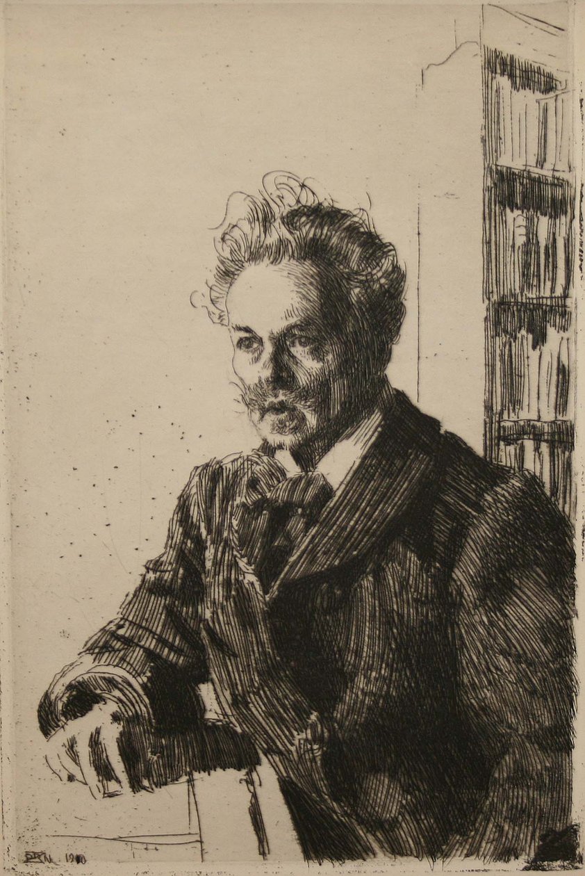 August Strindberg von Anders Leonard Zorn: Kunstdruck