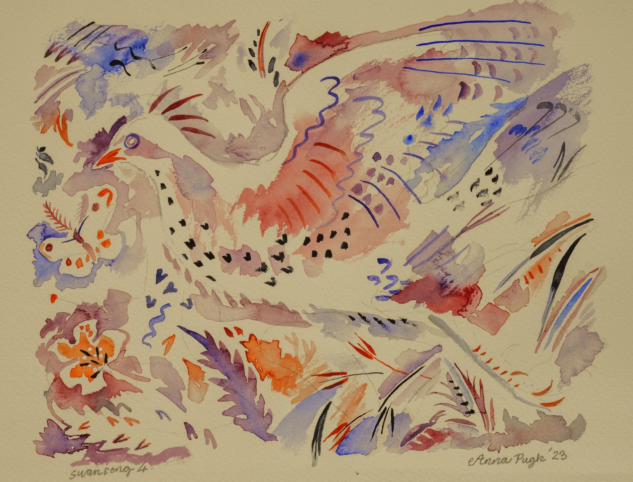 4 Schwanengesang von Anna Pugh: hochwertiger Kunstdruck