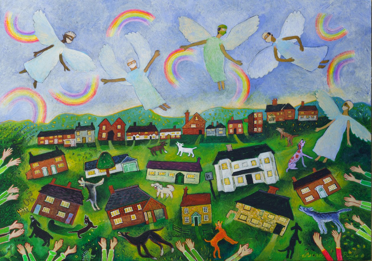 Applaus für die Engel von Anna Pugh: Kunstdruck kaufen