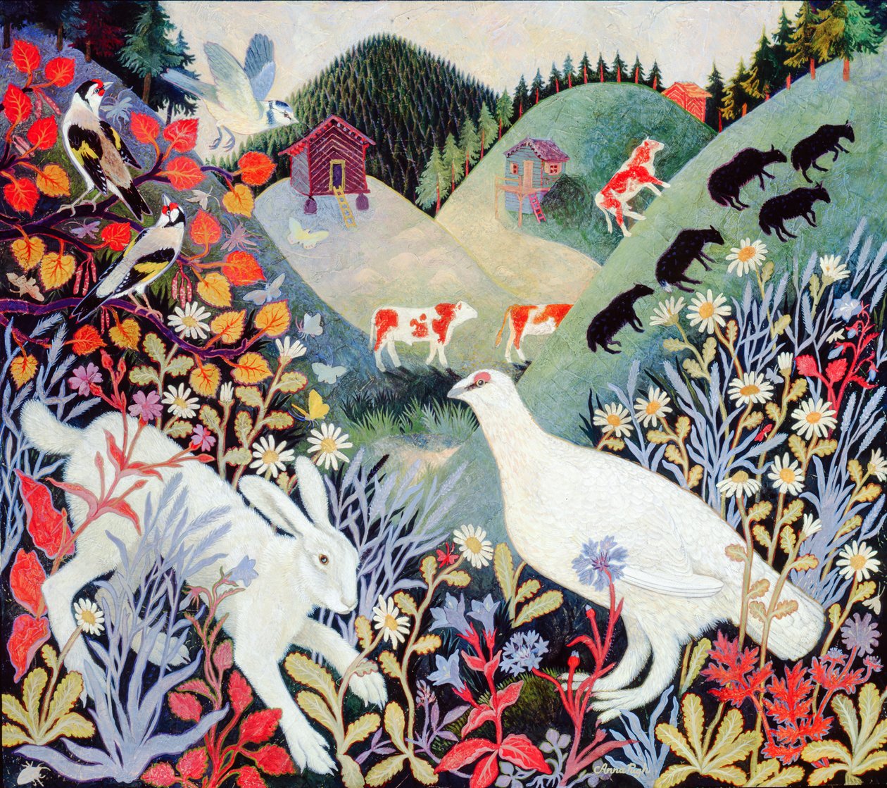 Bergsee von Anna Pugh: Hochwertigste Kunstreproduktion