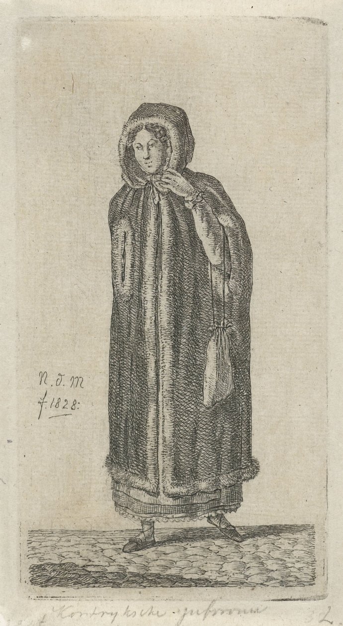 Frau mit Mantel