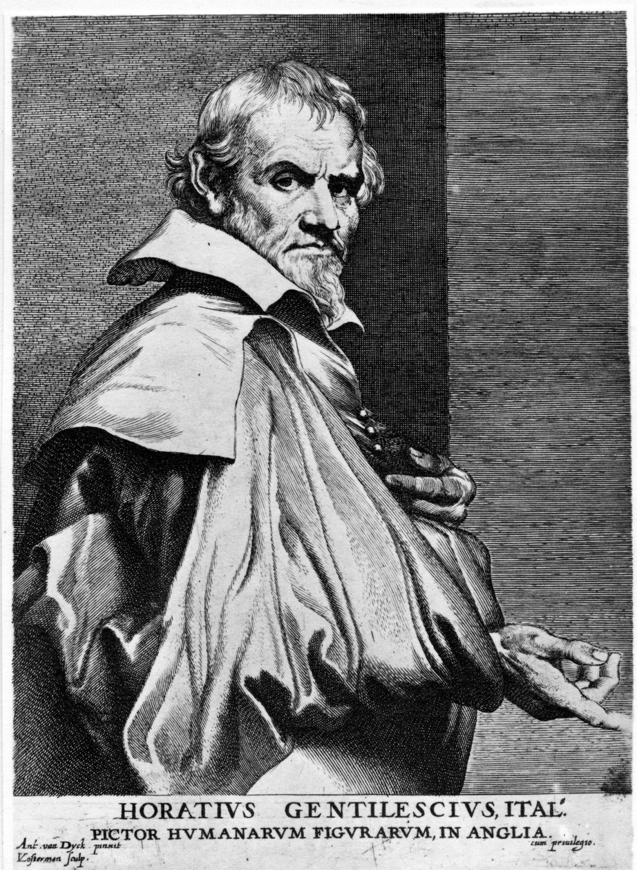 Orazio Gentileschi, Druck von Lucas Vorsterman, ca. 1625-30