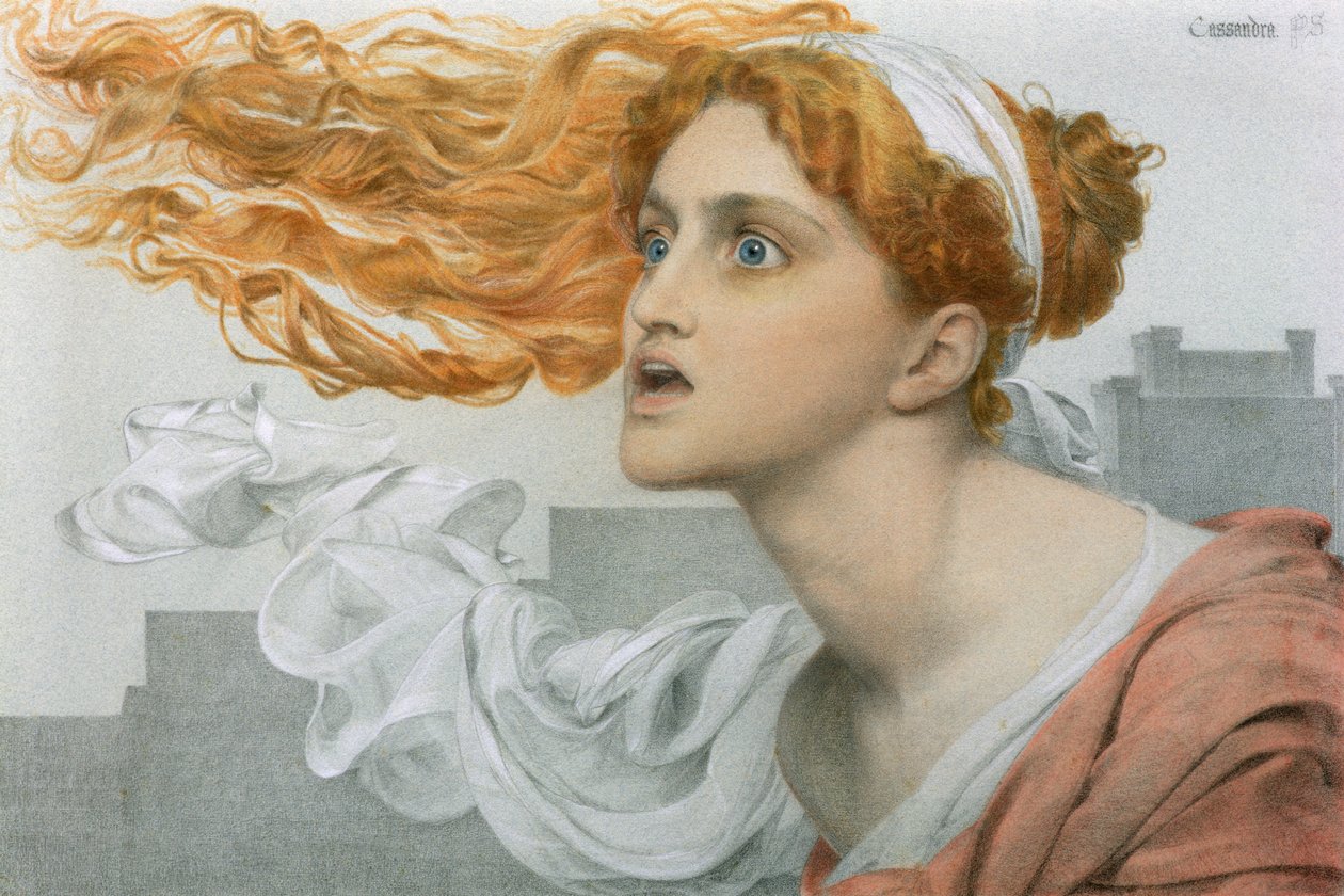 Kassandra von Anthony Frederick Augustus Sandys: Kunstdruck