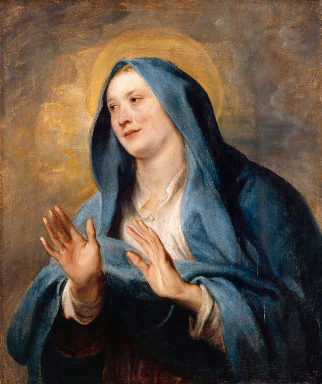 Maria als Mater Dei von Anthony van Dyck: Kunstdruck