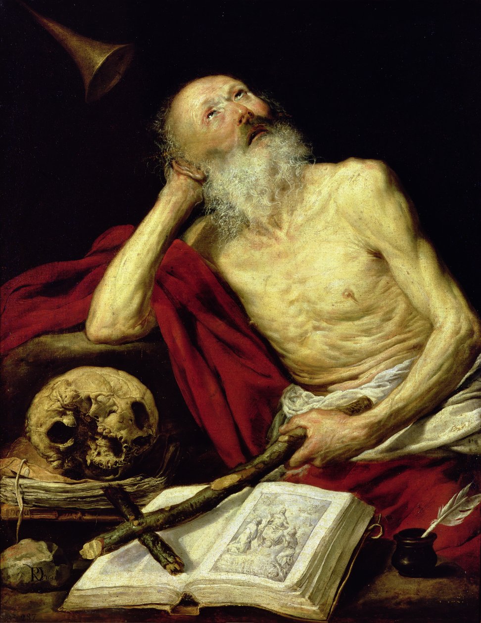 St. Hieronymus von Antonio Pereda y Salgado: Kunstdruck