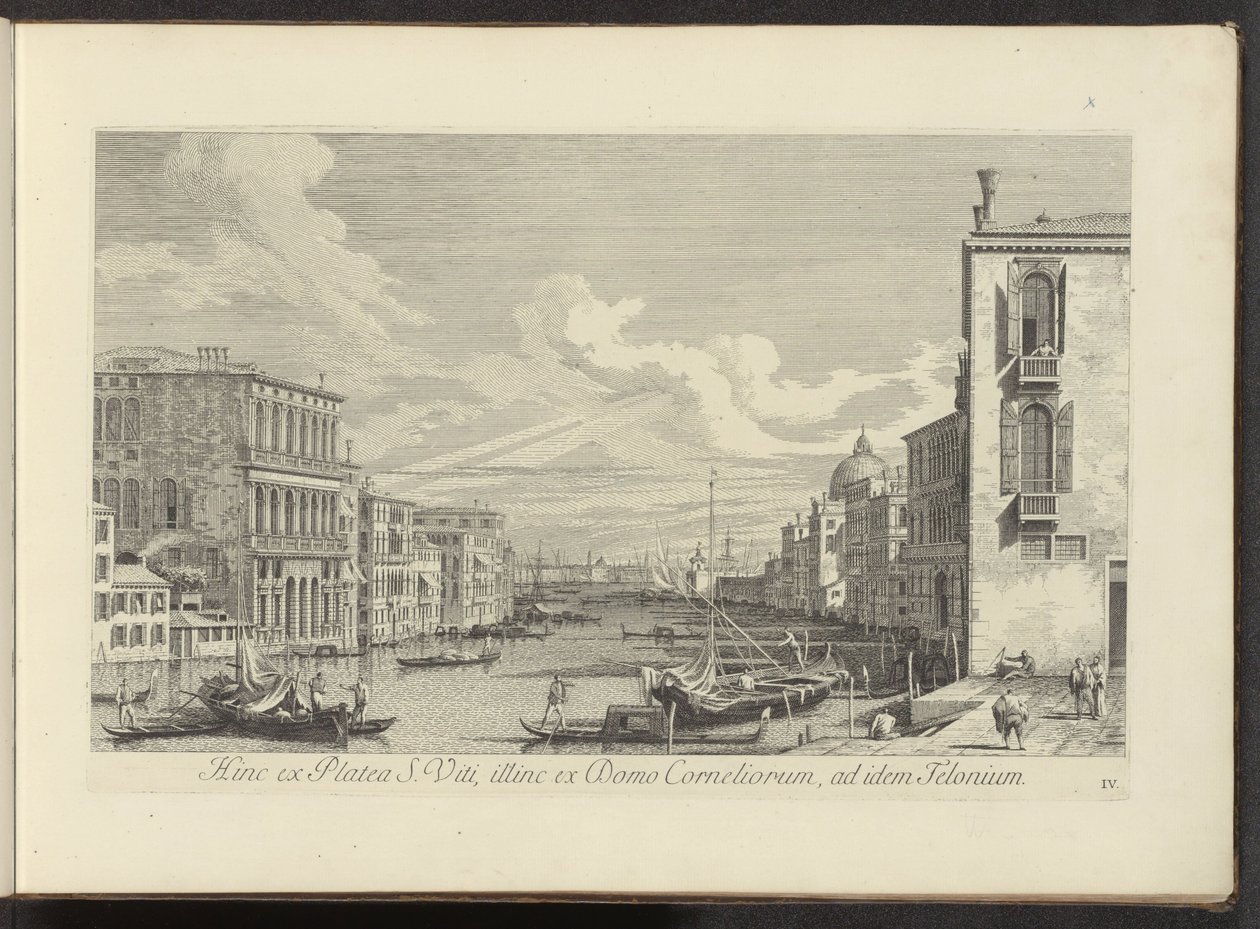Ansicht des Canal Grande und Campo San Vio in Venedig