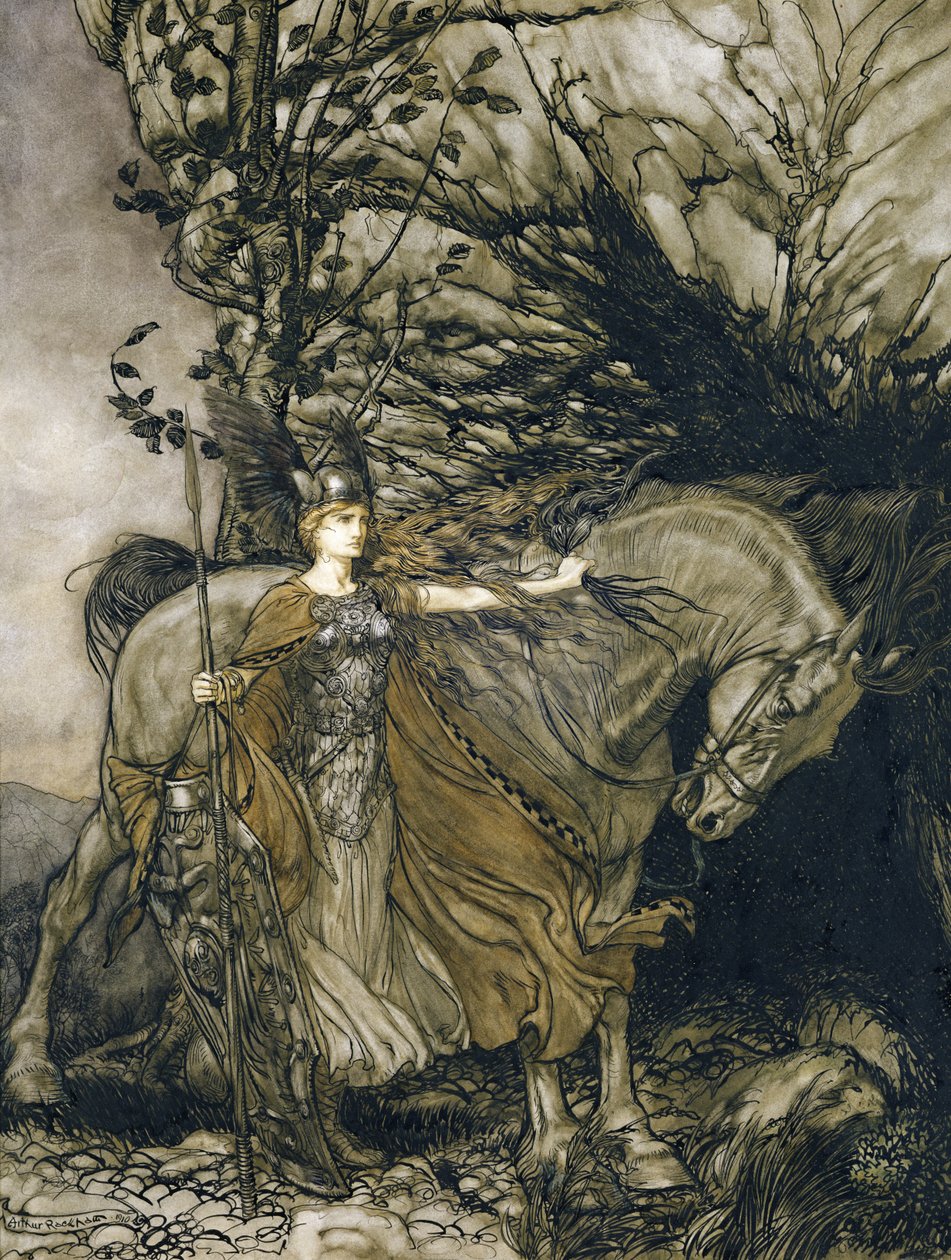 Brunnhilde von Arthur Rackham: hochwertiger Kunstdruck